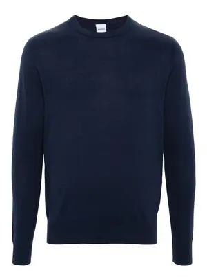Aspesi Crew-neck Fine-knit Jumper - Blue