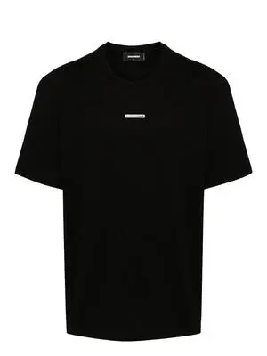 Dsquared2 Logo-patch Cotton T-shirt - Black