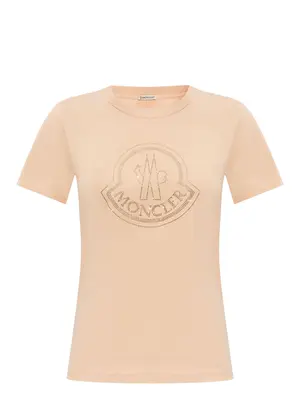 Moncler Logo-print T-shirt - Neutrals