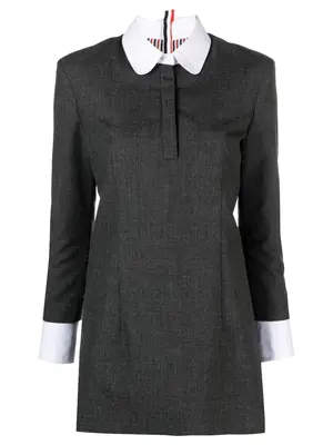 Thom Browne Virgin Wool Minidress - Grey