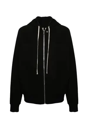 Rick Owens Zip-up Cotton Hoodie - Black