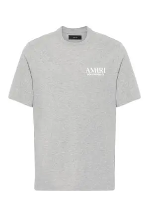 Amiri Bones Stacked Cotton T-shirt - Grey