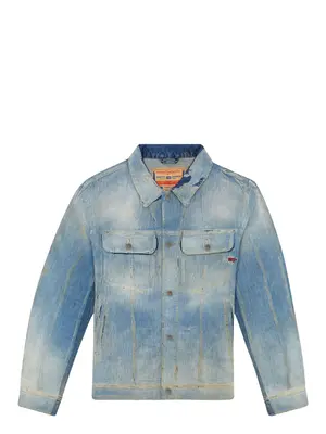 DIESEL® Distressed Denim Jacket - Blue