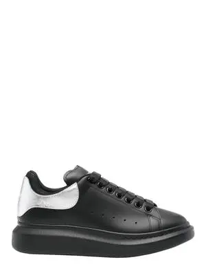 Alexander McQueen Oversized Leather Sneakers - Black