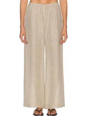 LESET Stella Wide Leg Pant - Dune