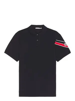 Moncler Short Sleeve Polo - Black