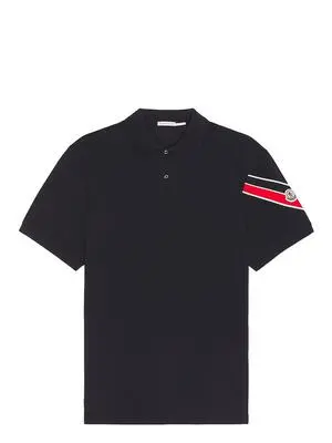 Moncler Short Sleeve Polo - Black