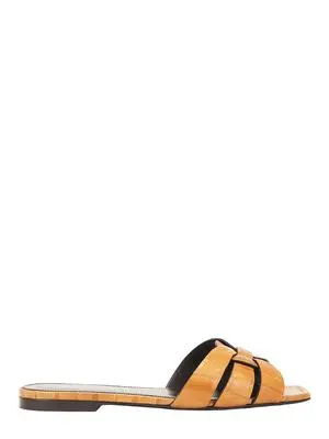 SAINT LAURENT Saint Laurent Tribute Flat Sandal