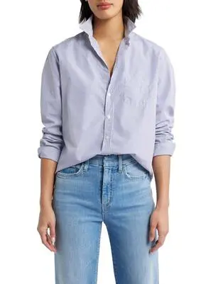 Frank & Eileen Eileen Relaxed Button-up Shirt - Multi Blue Stripe