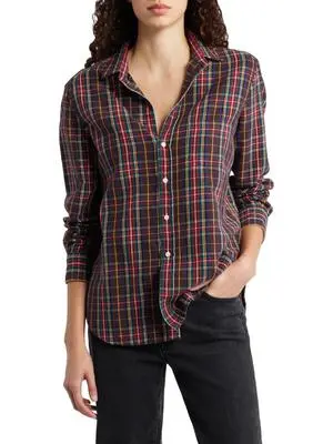 Frank & Eileen Eileen Relaxed Button-up Shirt - Red Multi Plaid