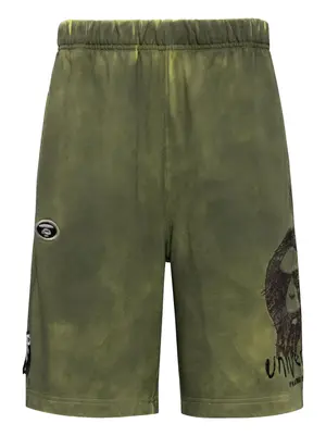 AAPE BY *A BATHING APE® Logo-embroidered Track Shorts - Yellow