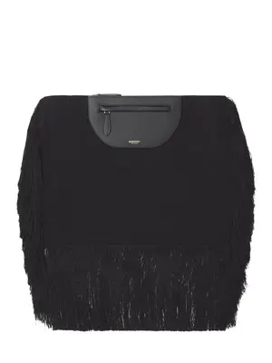Burberry Fringe-detail Clutch - Black