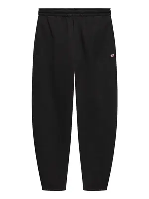 DIESEL® Logo-patch Cotton Track Pants - Black