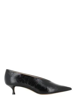 Le Monde Beryl 40mm Babouche Leather Pumps - Black