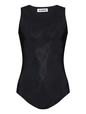 JIL SANDER Stretch-design Bodysuit - Black
