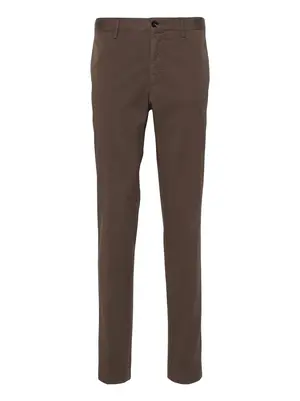 Incotex Mid-rise Chino Trousers - Brown