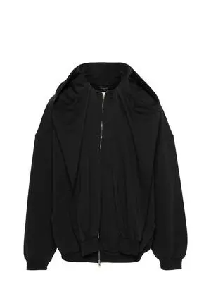 BALENCIAGA Balenciaga Zip-Up Layered Hoodie