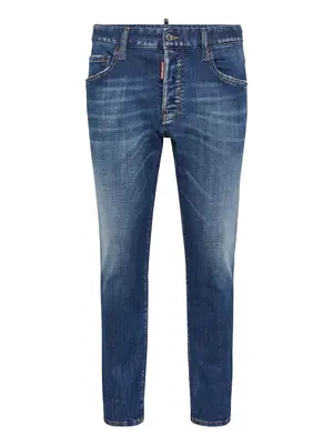 Dsquared2 Mid-rise Slim-leg Jeans - Blue
