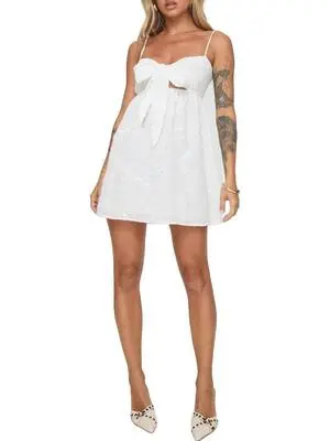 Princess Polly Granno Cutout Mini Dress - White