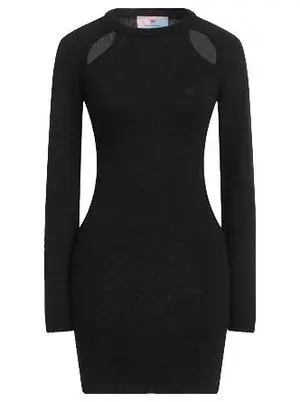 CHIARA FERRAGNI Mini Dress In Wool, Viscose, Polyamide, And Cashmere - Black