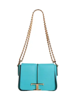 TOD'S Leather Shoulder Bag - Blue