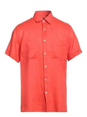 LIU •JO MAN Shirt Size Linen - Tomato Red