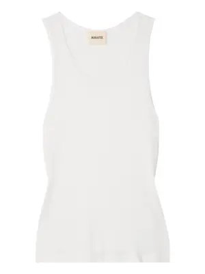 Khaite-KHAITE Johnnie Ribbed-knit Tank