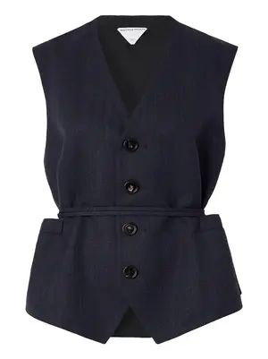 BOTTEGA VENETA Bottega Veneta Belted Wool Waistcoat