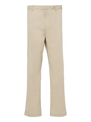 Prada Stretch Poplin Wide Leg Pants - Cord