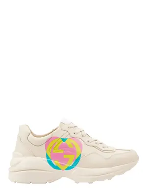 Gucci Rhyton Heart Sneakers - Cream