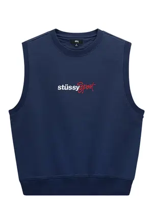 StÜssy Sport Fleece Vest - Blue
