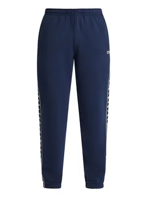 Lacoste Logo-tape Cotton-blend Track Pants - Blue