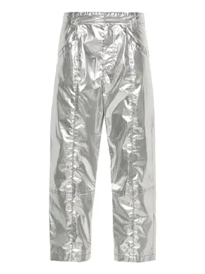 Isabel Marant Aude Cropped Trousers - Silver