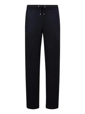 Moncler Cashmere Blend Jogging Pants - Blue