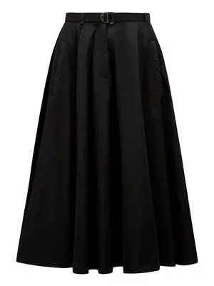 Moncler Pleated Midi Skirt - Black