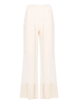 FORTE_FORTE Crepe Straight Trousers - Neutrals