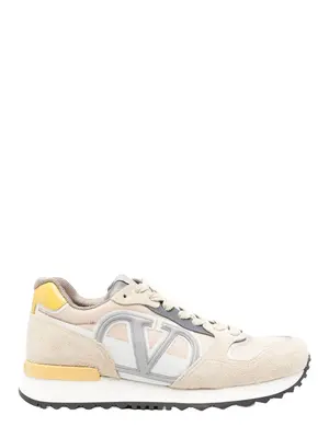 Valentino Garavani Vlogo Lace-up Sneakers - Neutrals