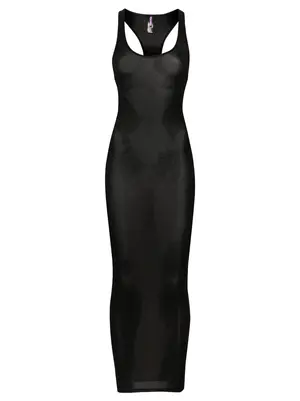 MAISON CLOSE La Femme Amazone Ribbed Midi Dress - Black