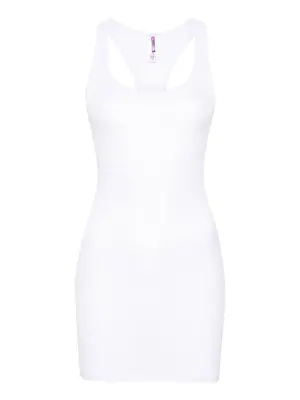 MAISON CLOSE La Femme Amazone Ribbed Minidress - White