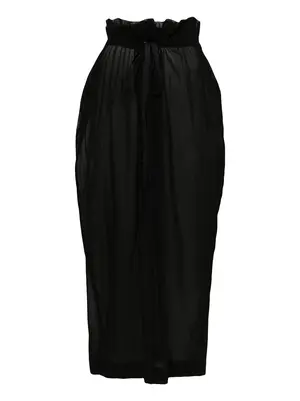 Khaite The Ember Midi Skirt - Black