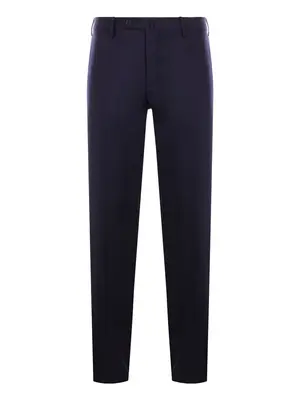 Incotex Virgin-wool Tailored Trousers - Blue