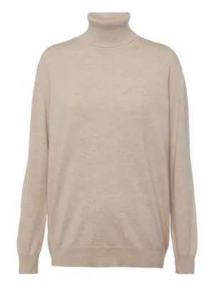 Brunello Cucinelli Cashmere Turtleneck Sweater - Neutrals
