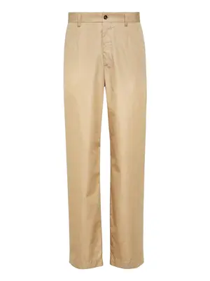 Dolce & Gabbana Cotton And Silk Chinos - Beige