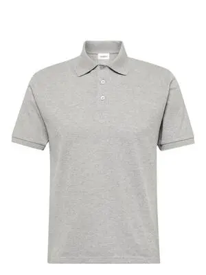 Saint Laurent Cassandre Cotton-blend Piqué T-shirt - Grey