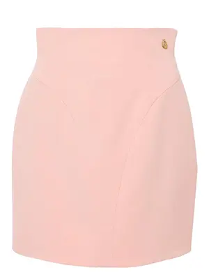 Balmain High-rise Crêpe Mini Skirt - Pink