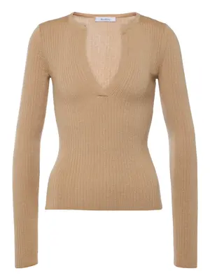 Max Mara Silk And Cashmere Sweater - Beige