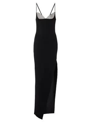 Balmain Crystal-embellished Gown - Black