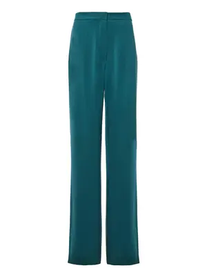 Max Mara Medusa High-rise Straight Pants - Grey