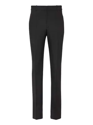 Saint Laurent High-rise Straight Pants - Black