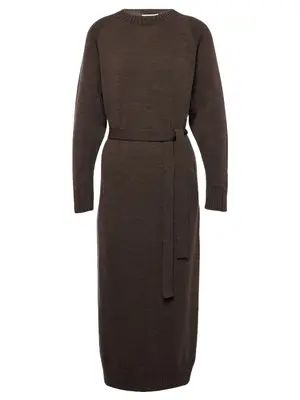 MAX MARA Virgin Wool Midi Dress